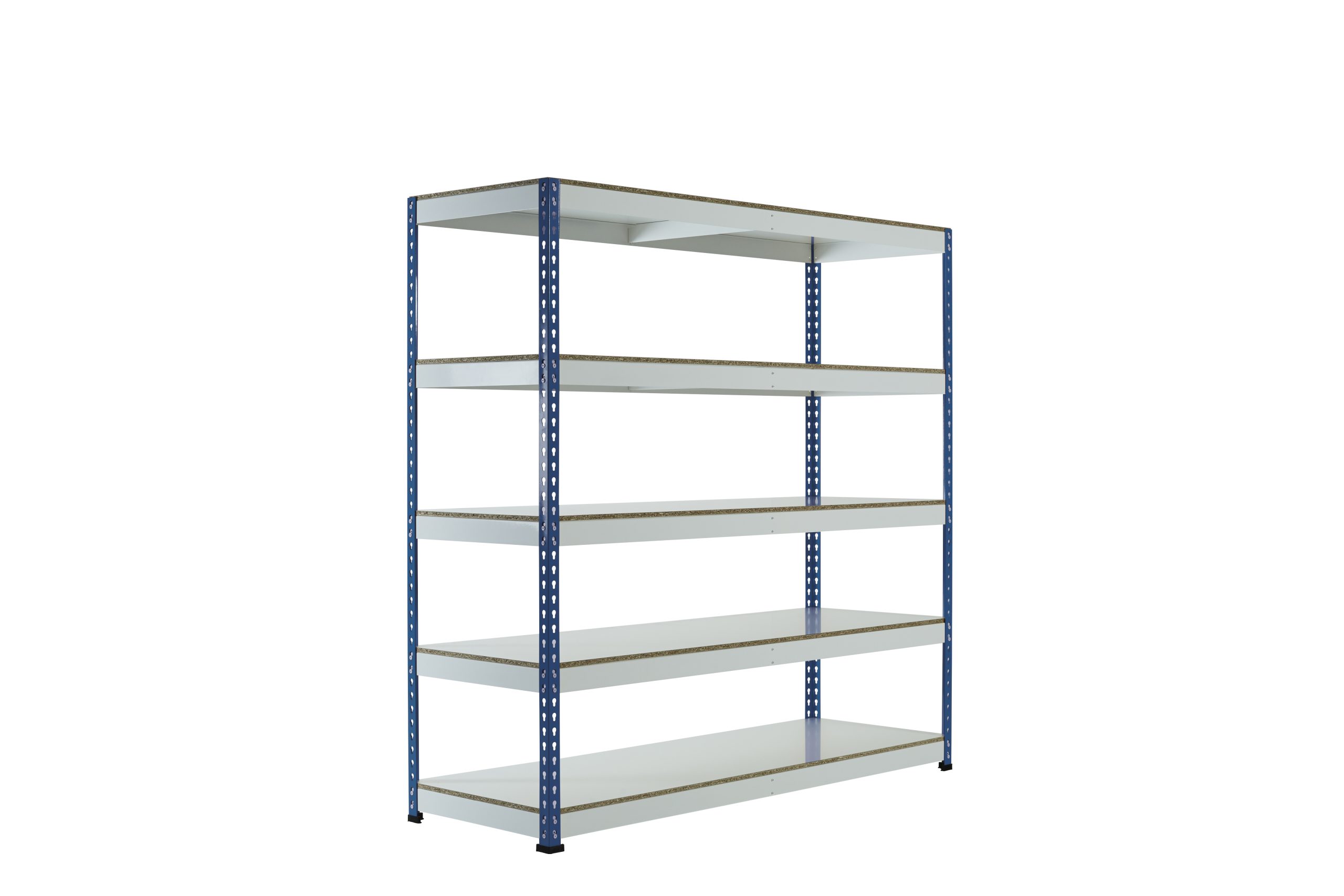Blue Rivet Long Span Shelving - Monarch Shelving