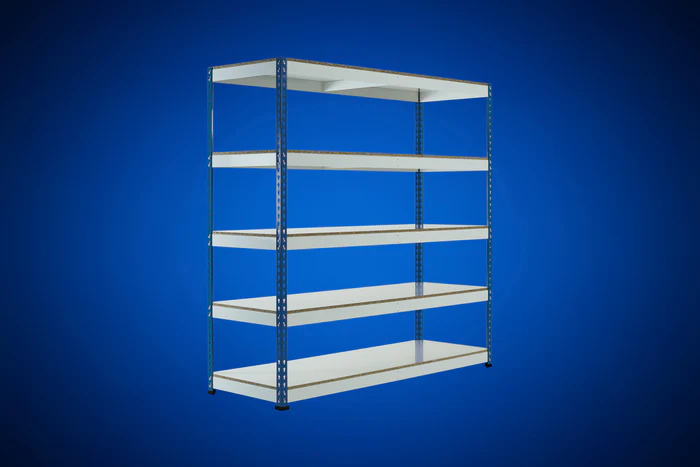 Blue Rivet Long Span Shelving - Monarch Shelving