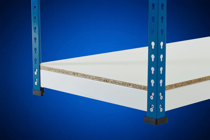 Blue Rivet Long Span Shelving - Monarch Shelving