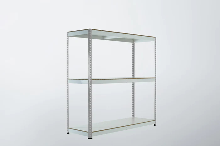 Grey Rivet Long Span Shelving - Monarch Shelving
