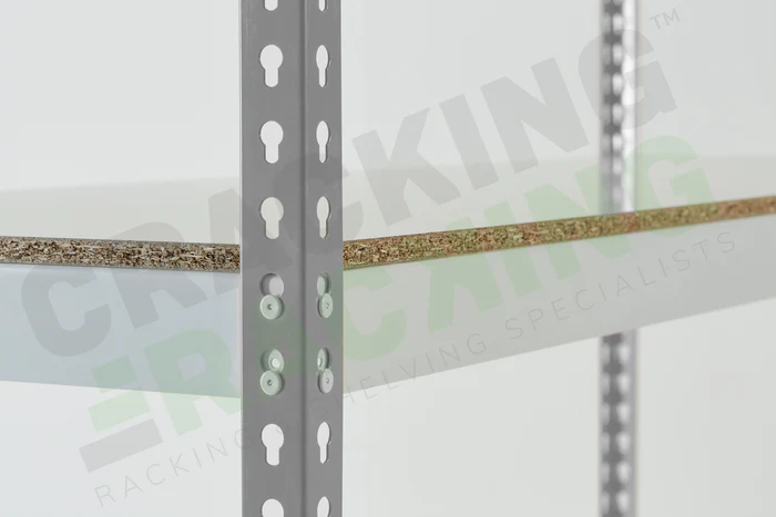 Grey Rivet Long Span Shelving - Monarch Shelving