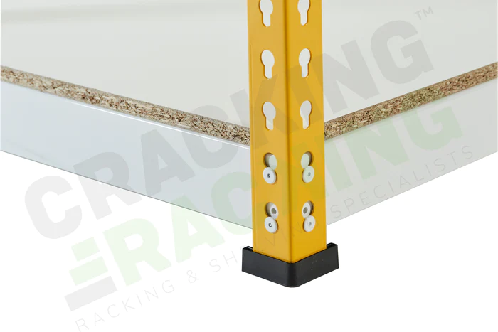 Yellow Rivet Long Span Shelving - Monarch Shelving