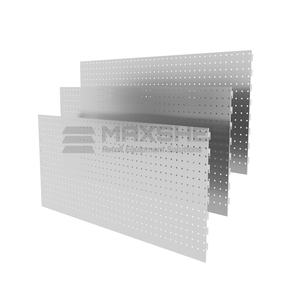 Perforated back panel (pegboard) - Monarch Shelving